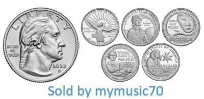 2022 D American Women Quarters Set (5 coins set) **ON HAND** **ON HAND ...