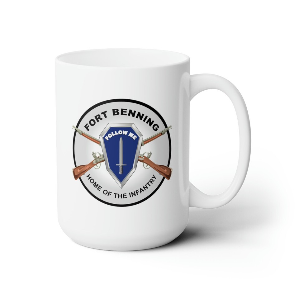 White Mug - Army - Fort Benning, GA - Home of the Infantry | eBay