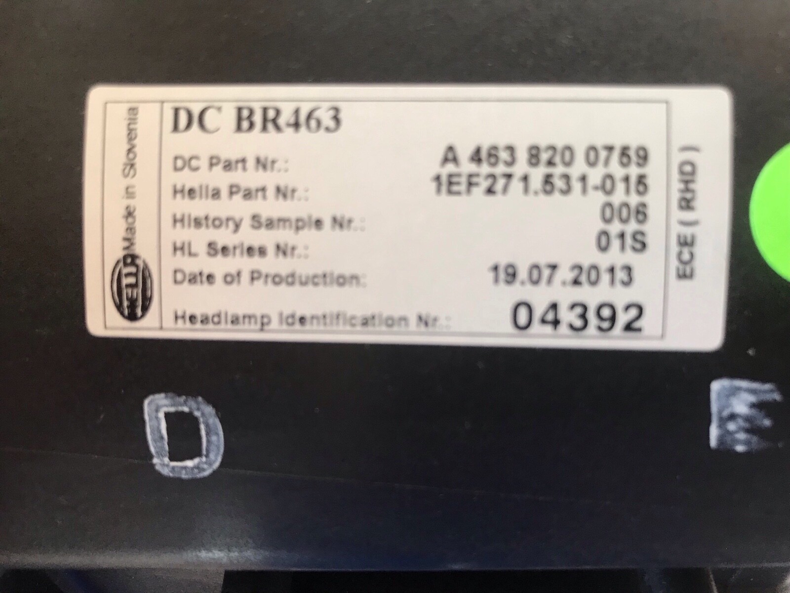 MERCEDES G W463 FANALE ANTERIORE FRONT LIGHT ORIGINALE A4638200759 | eBay