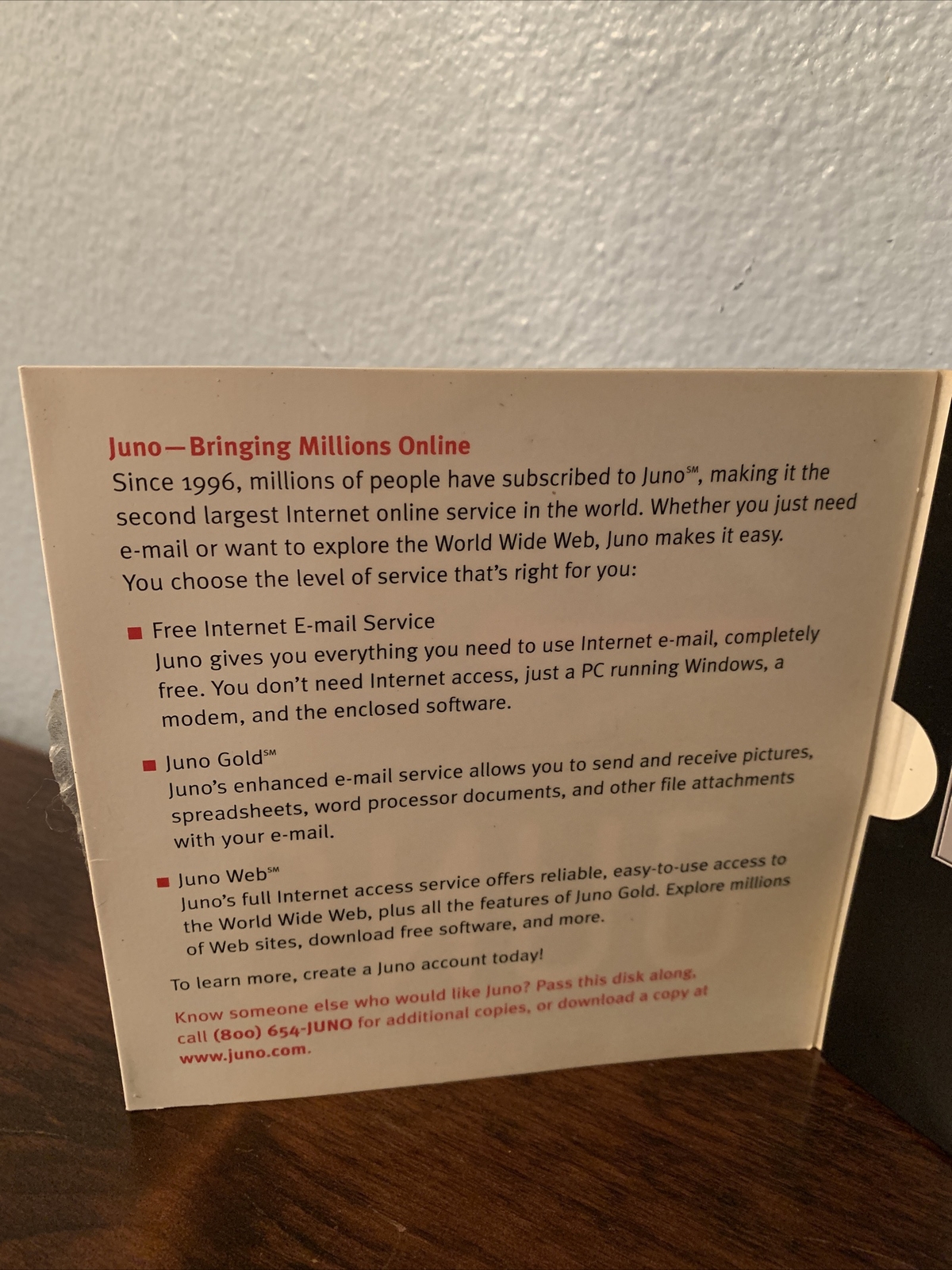 Juno software Program download disc Vintage rare | eBay