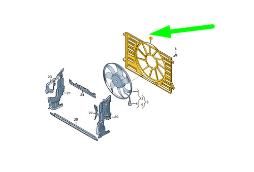 AUDI A4 AVANT S4 QUATTRO A5 S5 CABRIOLET FAN RING 8W0121207 17-19 NO🇺🇸 ...