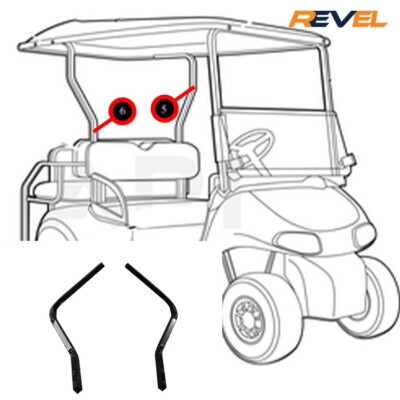 EZGO RXV OEM Rear Strut Set for 2016-Up EZGO RXV 2+2 Golf Carts | eBay