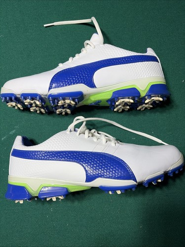 Puma Ignite Men’s Spiked Golf Shoes Size 8.5White And Blue. Euro 41 | eBay