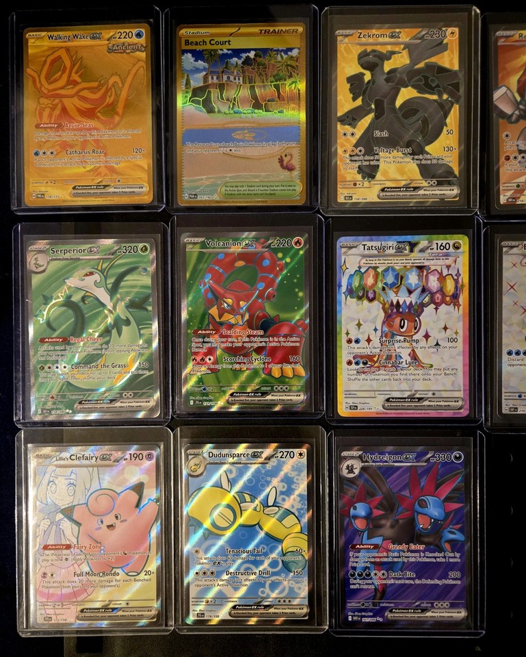 Pokemon TCG lot of 15 - 2 Hyper Rare Gold Cards + 13 Ultra Rare EX's ...