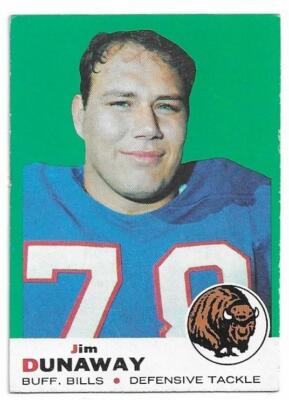 JIM DUNAWAY 1969 Topps Football card #10 Buffalo Bills EX+ | eBay