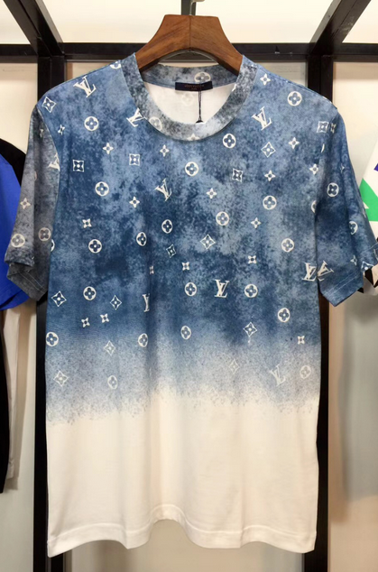 Louis Vuitton Lv Monogram Gradient Grey T Shirt | semashow.com