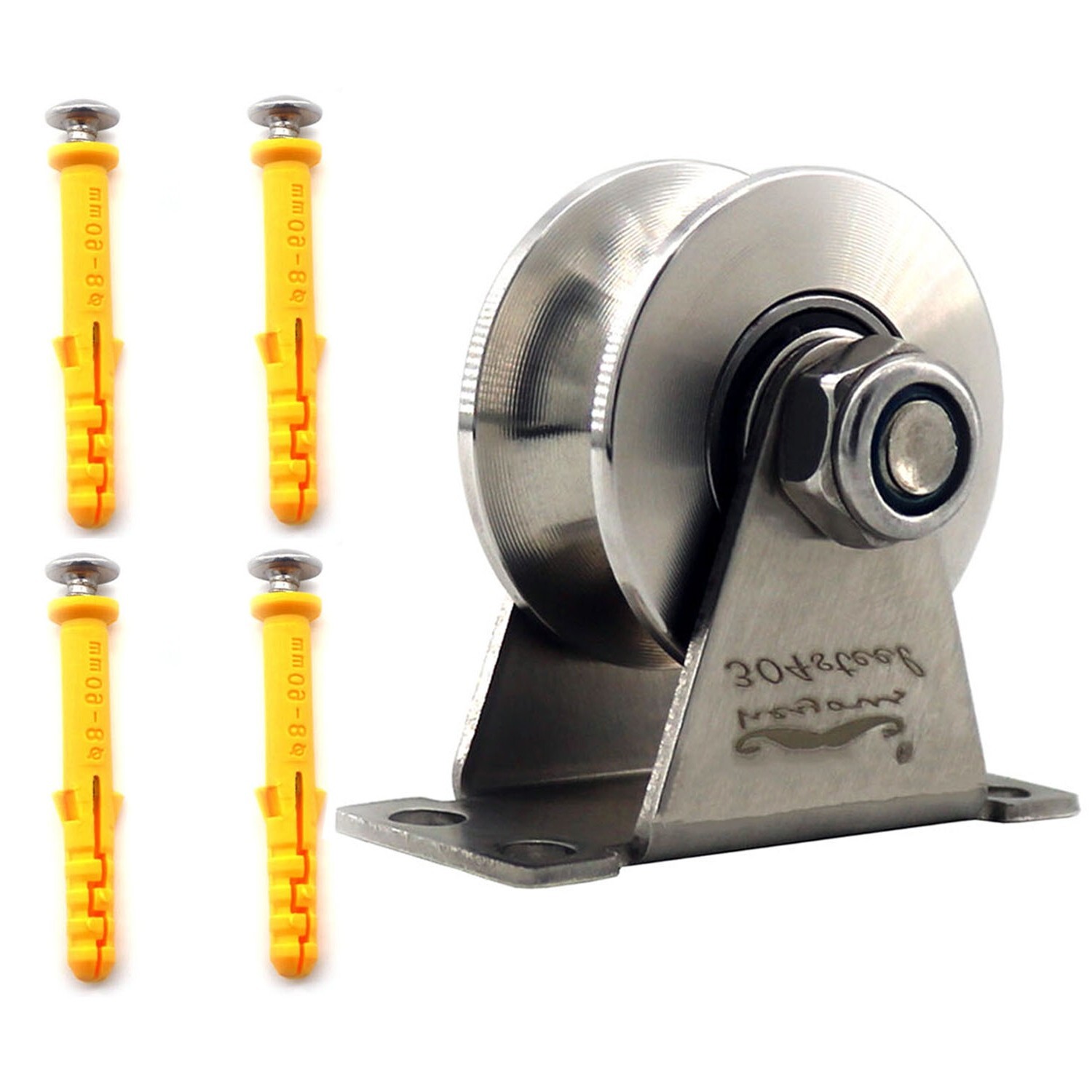 Steel U Channel Metal Roller Pulley Wheel Pulleys for Rope Cable Pulley ...