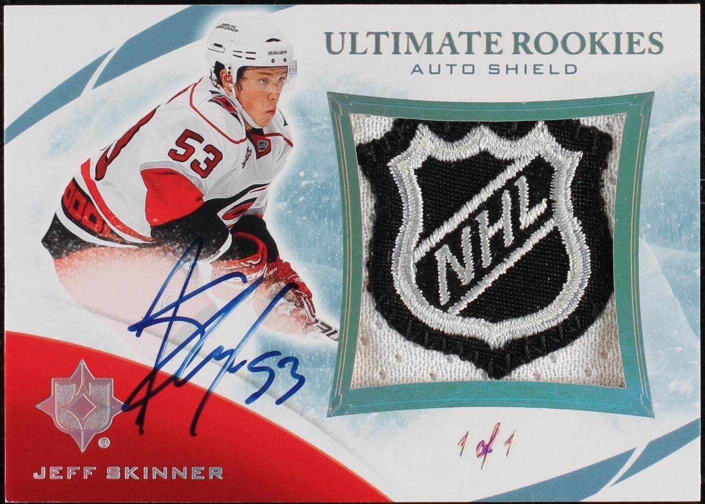 2010-11 Ultimate Collection - Ultimate Rookies Autographed Jeff Skinner ...