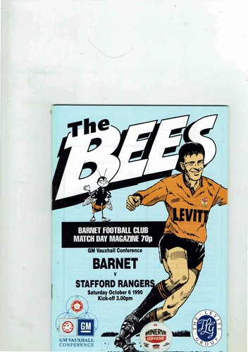 Barnet v Stafford Rangers GM Conf Oct 1990 | eBay