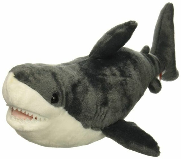 Wild Republic Cuddlekins 54cm Great White Shark Cuddly Soft Toy Teddy ...