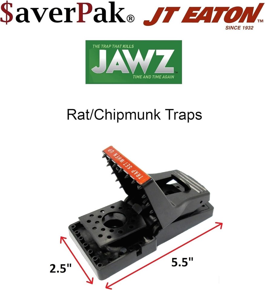 Extra Large Rat And Chipmunk Trap Mouse Rodent Killer Heavy Duty Pest ...