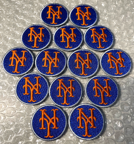 Lot of 50 New York NY Mets Embroidered Round Patch Patches, 1 3/8 ...