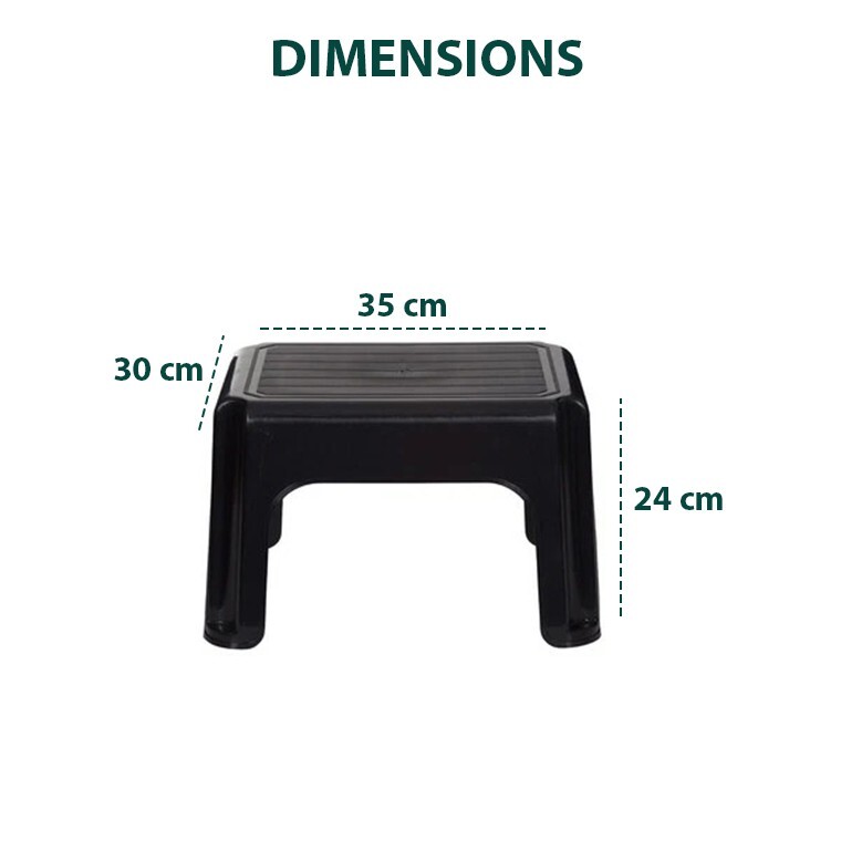 40cm Foot Step Up Stool Multipurpose Kitchen Home Children Plastic ...