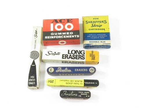 Vintage Advertising Grouping Scripto, Sheaffer's Ace, Fineline, Lead ...