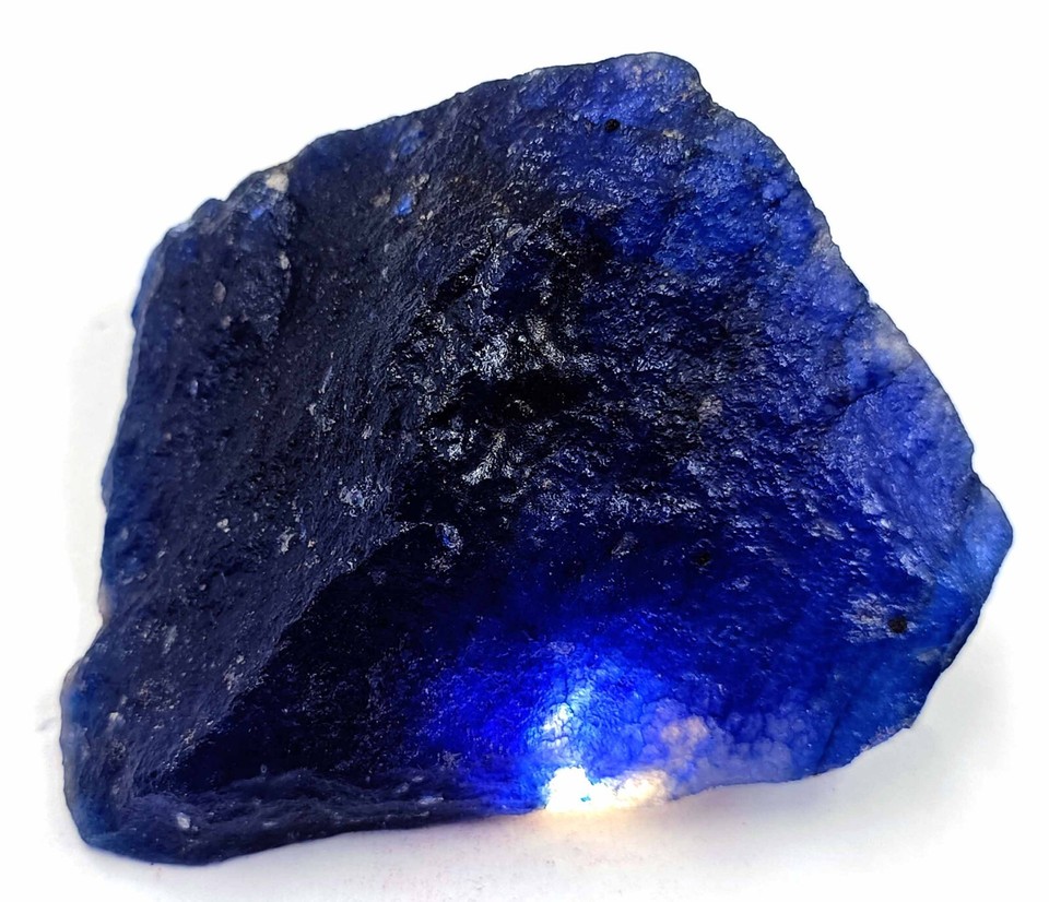 DYED Africa Rough Uncut Rough Blue Sapphire 510 Ct Certified Loose Gems ...