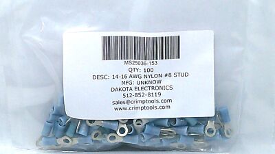 MS25036-153 Terminal 100 pcs Mfg. Unknow Condition: New Surplus | eBay
