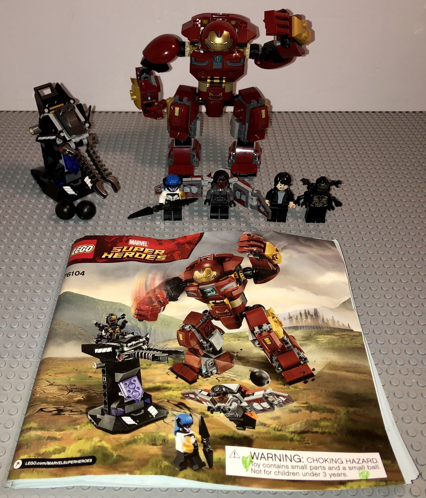 Lego 76104 Super Heroes The Hulkbuster Smash-Up Set Minifigures Manual ...