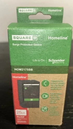 Square D HOM2175SB 2-Pole 120/240 V 25kA Surge Protector Device New | eBay