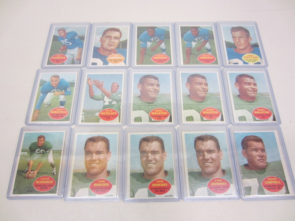 Vintage 1960 TOPPS FOOTBALL Card Lot of 85 Cards | eBay