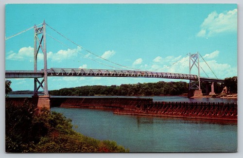 Clinton Iowa Gateway Bridge Crossing Mississippi River Postcard | eBay