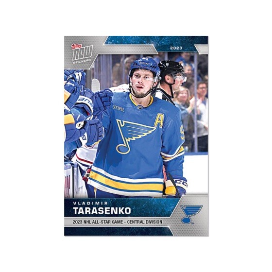 2022-23 NHL Topps NOW® Sticker #ASG26 🏒 Vladimir Tarasenko 🏒 St. Louis ...