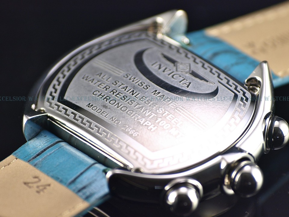 RARE Invicta Men Grand Lupah Horizon Swiss Made Chronograph Alligator ...