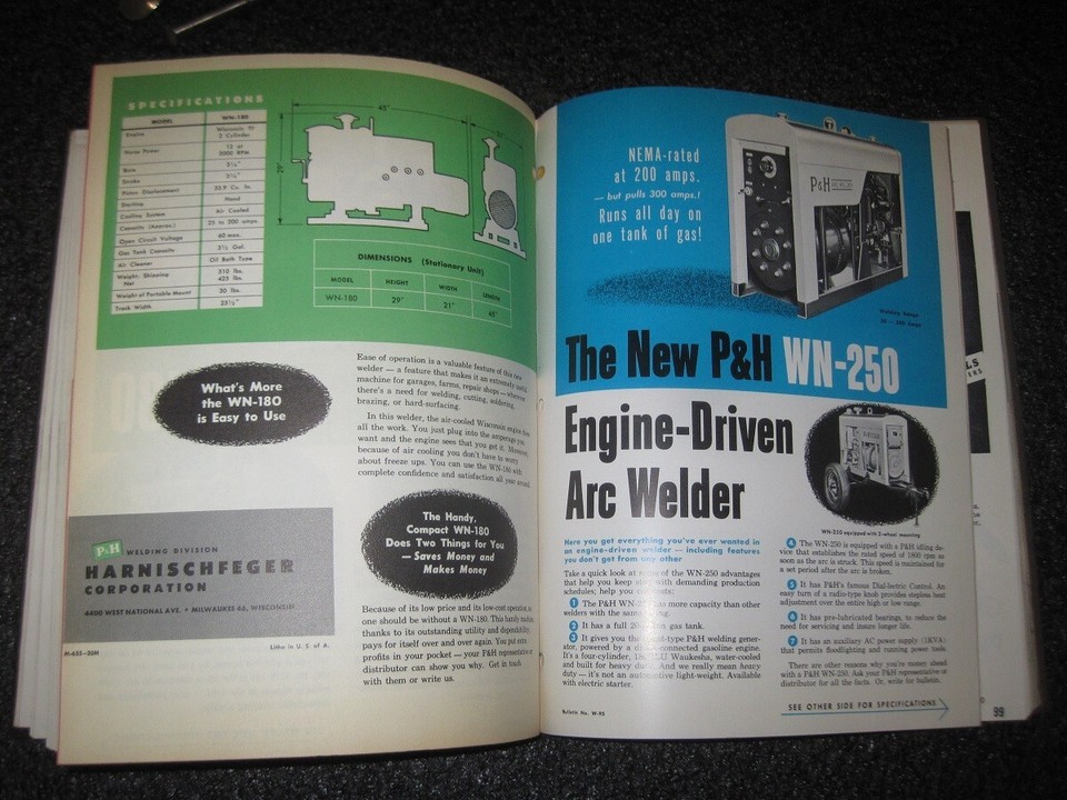 Used Vintage Hardbound Catalog Absco Welding Equipment Southern ...