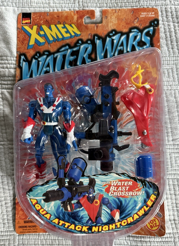 Toy Biz 1997 X-Men Water Wars Aqua Attack Nightcrawler Action Figure ...