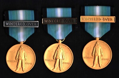 USA ARMY 3 ANTARCTICA SERVICE MEDALS WITH GOLD, SILVER & BRONZE ...