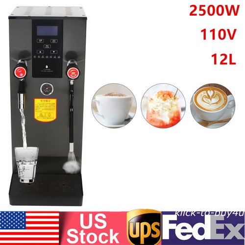 12L 4 in 1 Commercial Steam Water Boiling Machine Espresso Coffee Maker ...