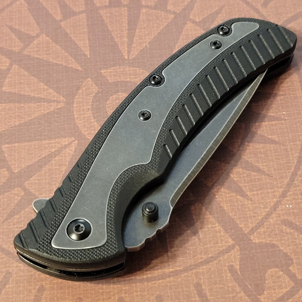 Kershaw Knife Model 1312BW Scrip Assisted Opening Tactical Liner Lock ...