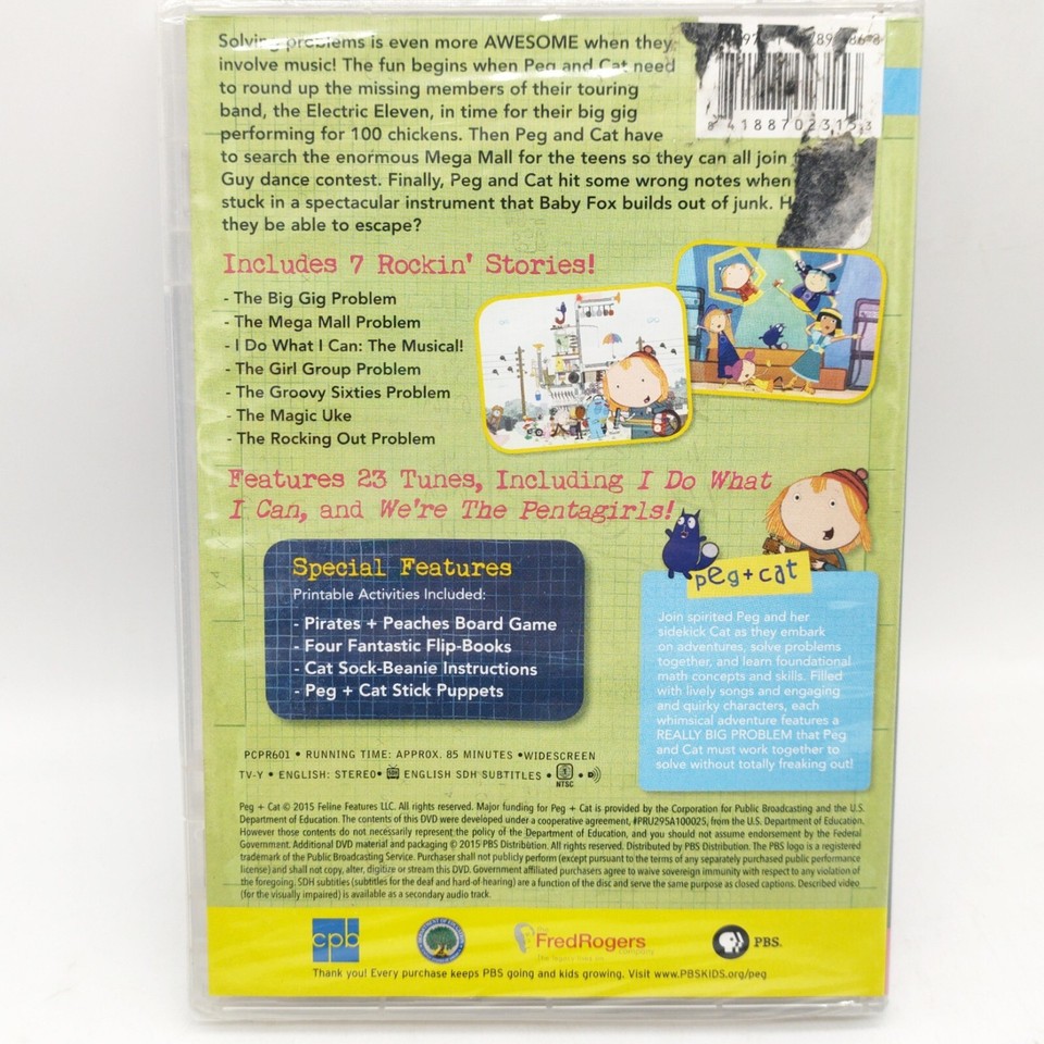 PBS KIDS PEG + CAT: PEG ROCKS Brand NEW DVD Sealed 841887023153| eBay