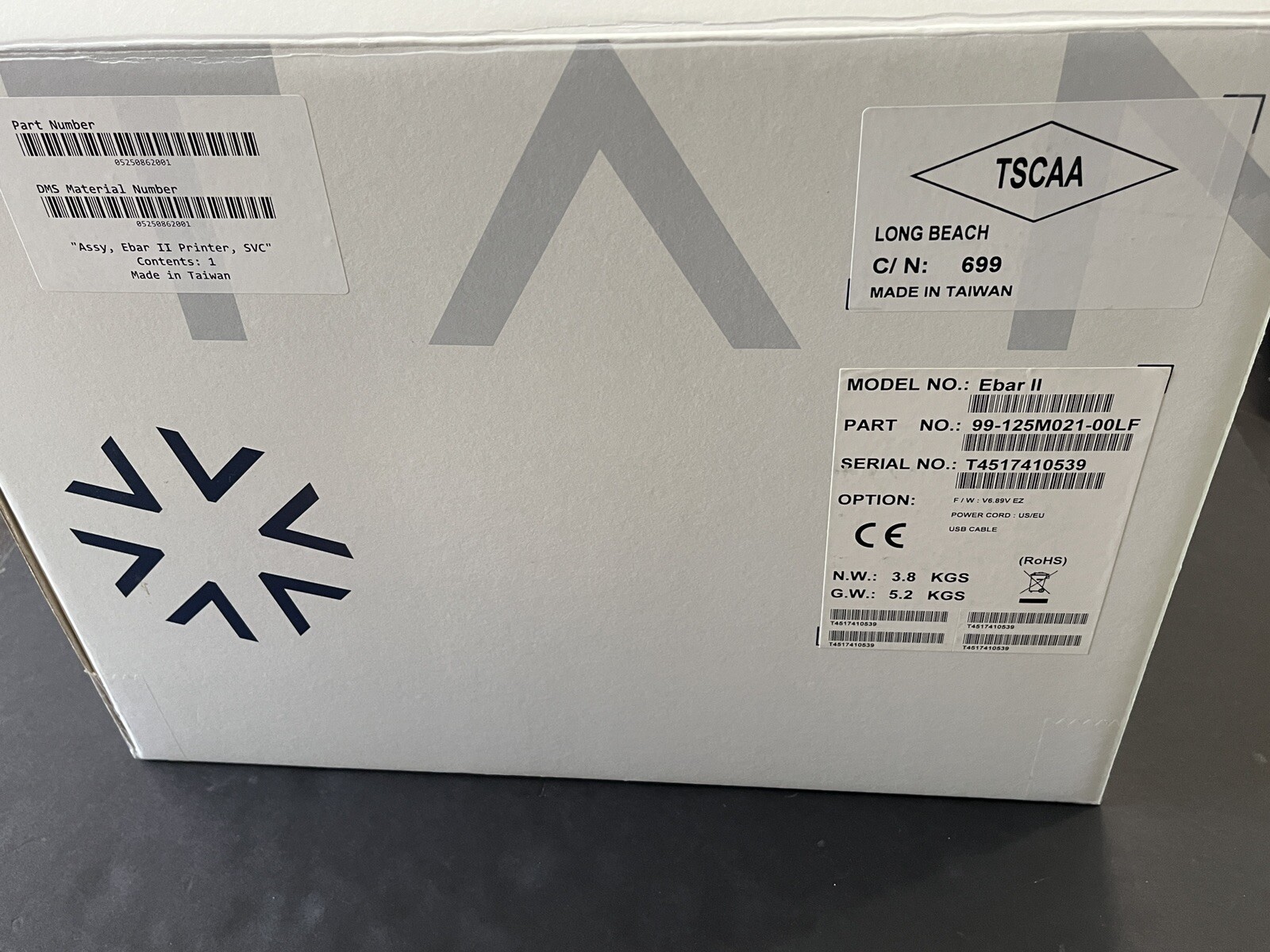 Ventana Ebar II Barcode Printer For Roche Benchmark GX - with 1632800 ...