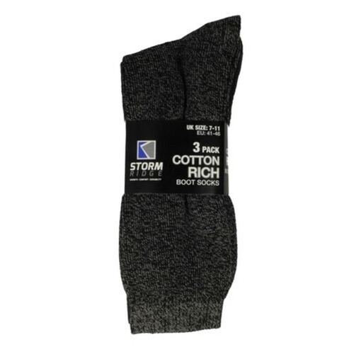 Mens Storm Ridge 3 Pack of Ankle Socks Cotton Rich | eBay Australia