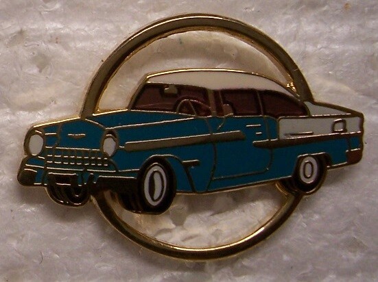 Hat Pin Car Classic 1955 Chevrolet blue NEW Lapel Pin Push Pin | eBay