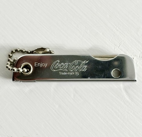 VTG 70's Coca Cola Pocket Knife Bottle Opener Bassett Tool USA Coke ...