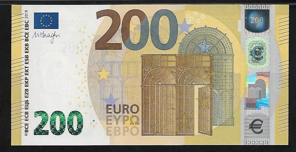 European Union / Italy 200 Euro 2019 PMG 65 EPQ UNC Pick #25s Series ...