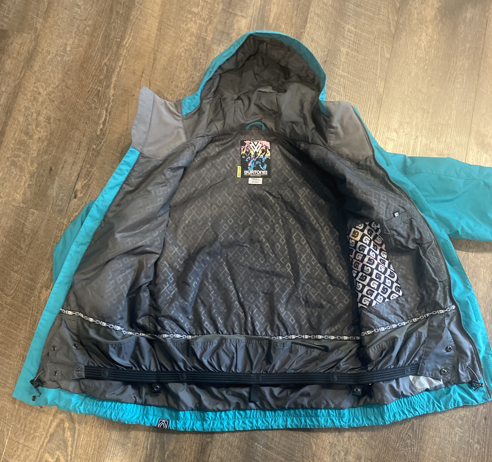Burton Snowboard Jacket Women’s Small Green Ski Coat Hooded DryRide | eBay