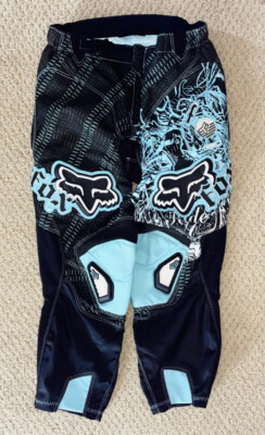 Fox Racing Girls Motocross Blue/black Performance Pants sz 24/8 new | eBay