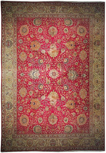 10x13' Dark Pink Signed Traditional Tabreez Rug ALL OVER PATTERN 74967 ...