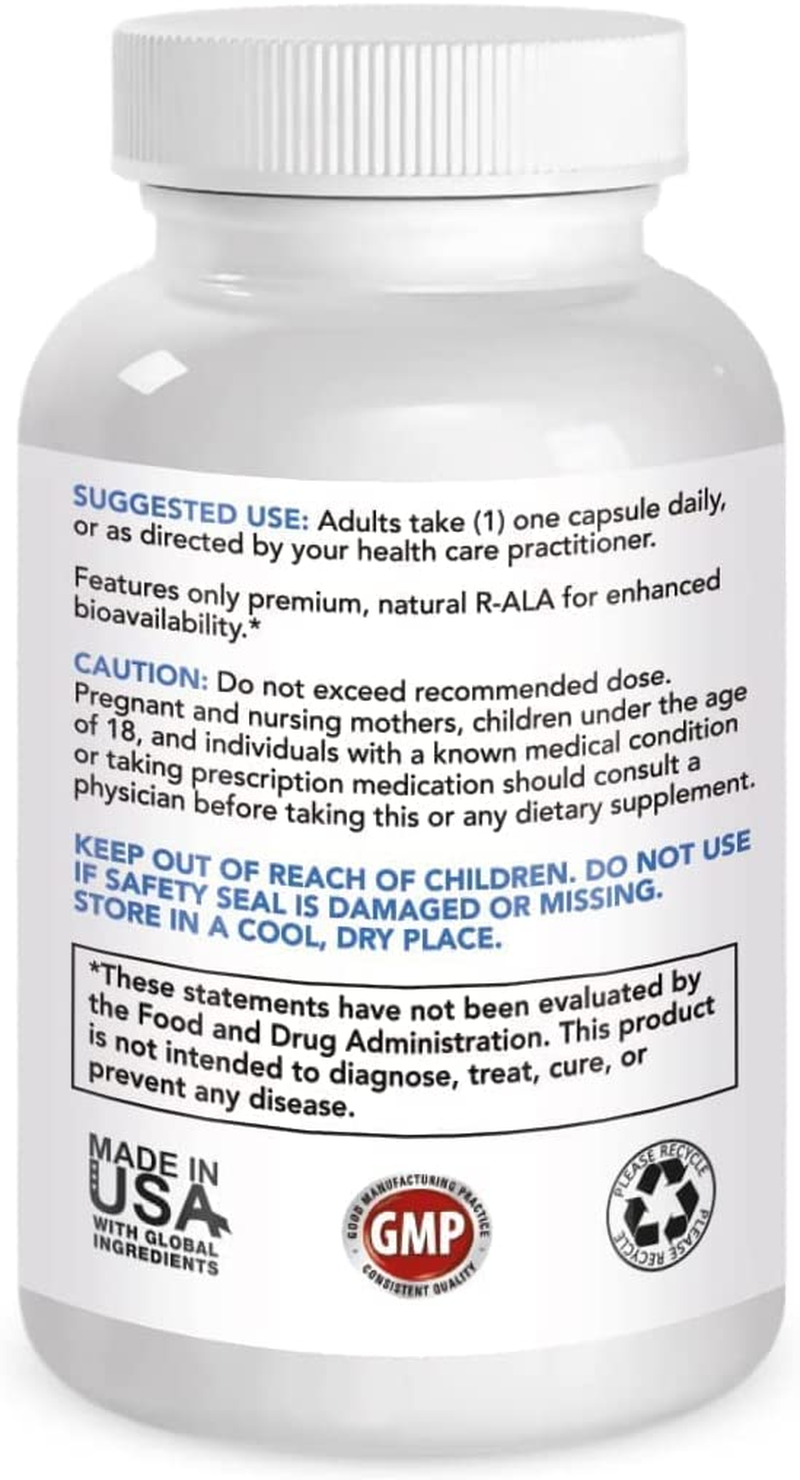 R-Alpha Lipoic Acid 300MG of Pure R-LIPOIC Acid 90 Count. ((((MAX ...