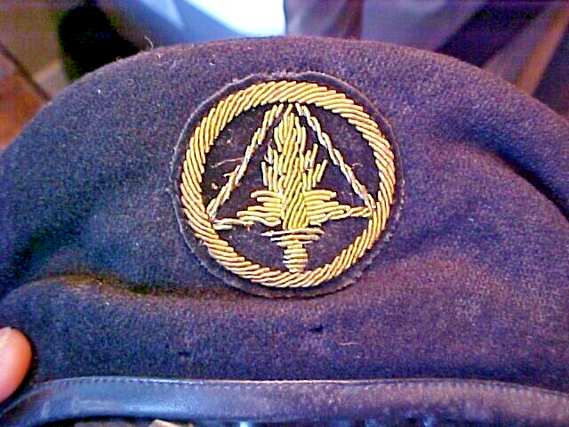 Original ARVN South Vietnam Army Officer Black Beret w/ Bullion ...