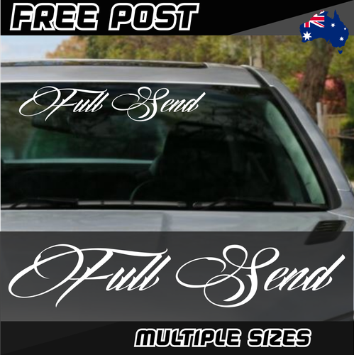 Full Send Sticker Car Decal Window JDM Just Send It Hoon MTB BMX ...