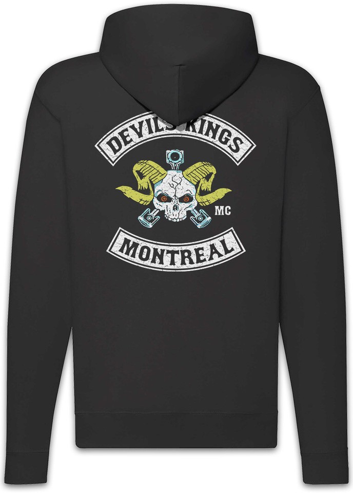 Devil's Kings Zipper Hoodie Bad Biker MC Motorcycle Blood Club Gang ...