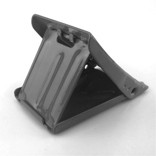 Car Parking Curb Wheel Stopper Triangle Black Folding Steel Plate Block ...