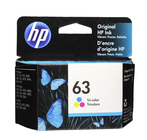 HP #63 Color Ink Cartridge 63 F6U61AN NEW GENUINE | eBay