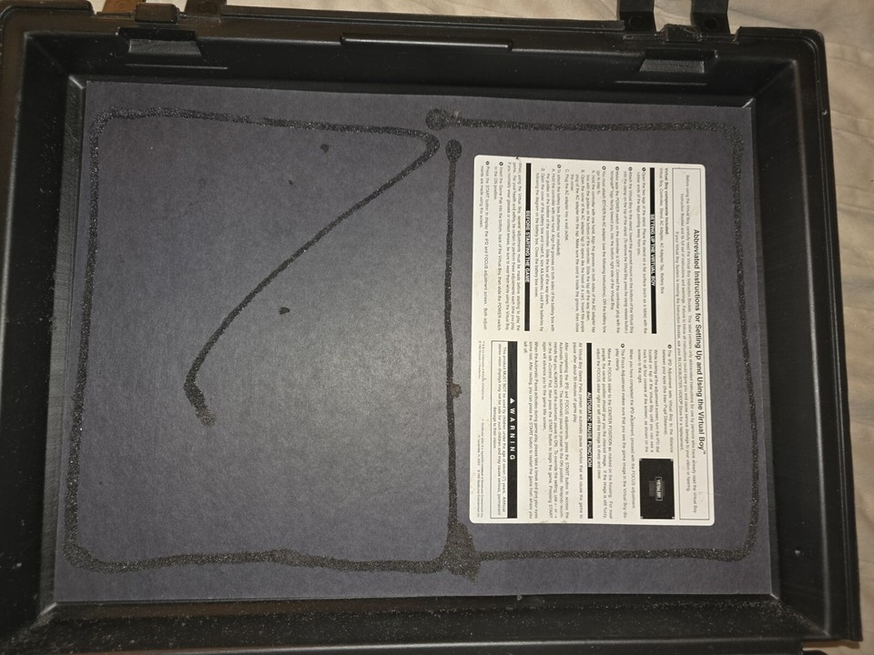 Nintendo Virtual Boy HARD CASE Hardshell Shell BLOCKBUSTER VIDEO ...