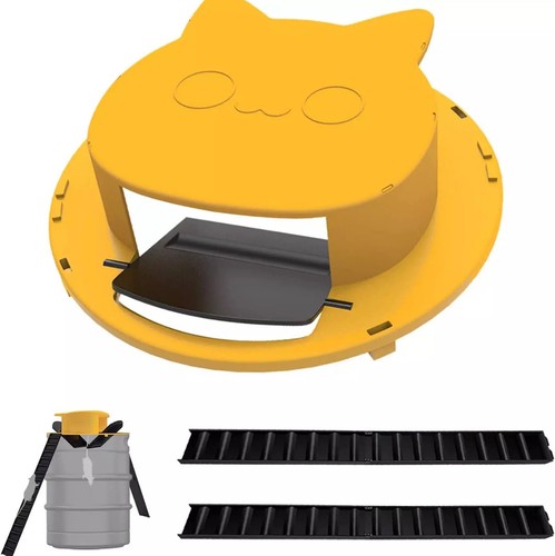 2Pack Black Slide Bucket Lid Mouse Rat Trap Bucket Mousetrap Catcher US ...