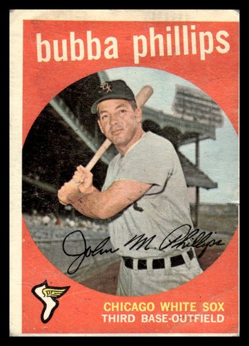 1959 Topps Bubba Phillips #187 Chicago White Sox Baseball Card | eBay
