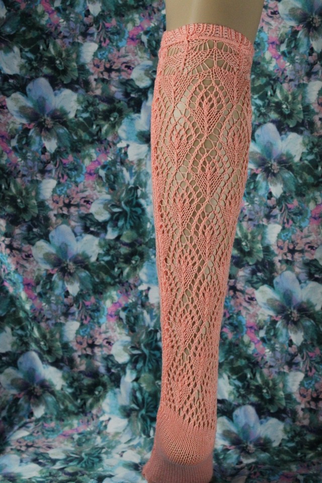 Fancy Patterned Cozy Soft Wooden Beaded Fringe Tassel Knee High Socks ...